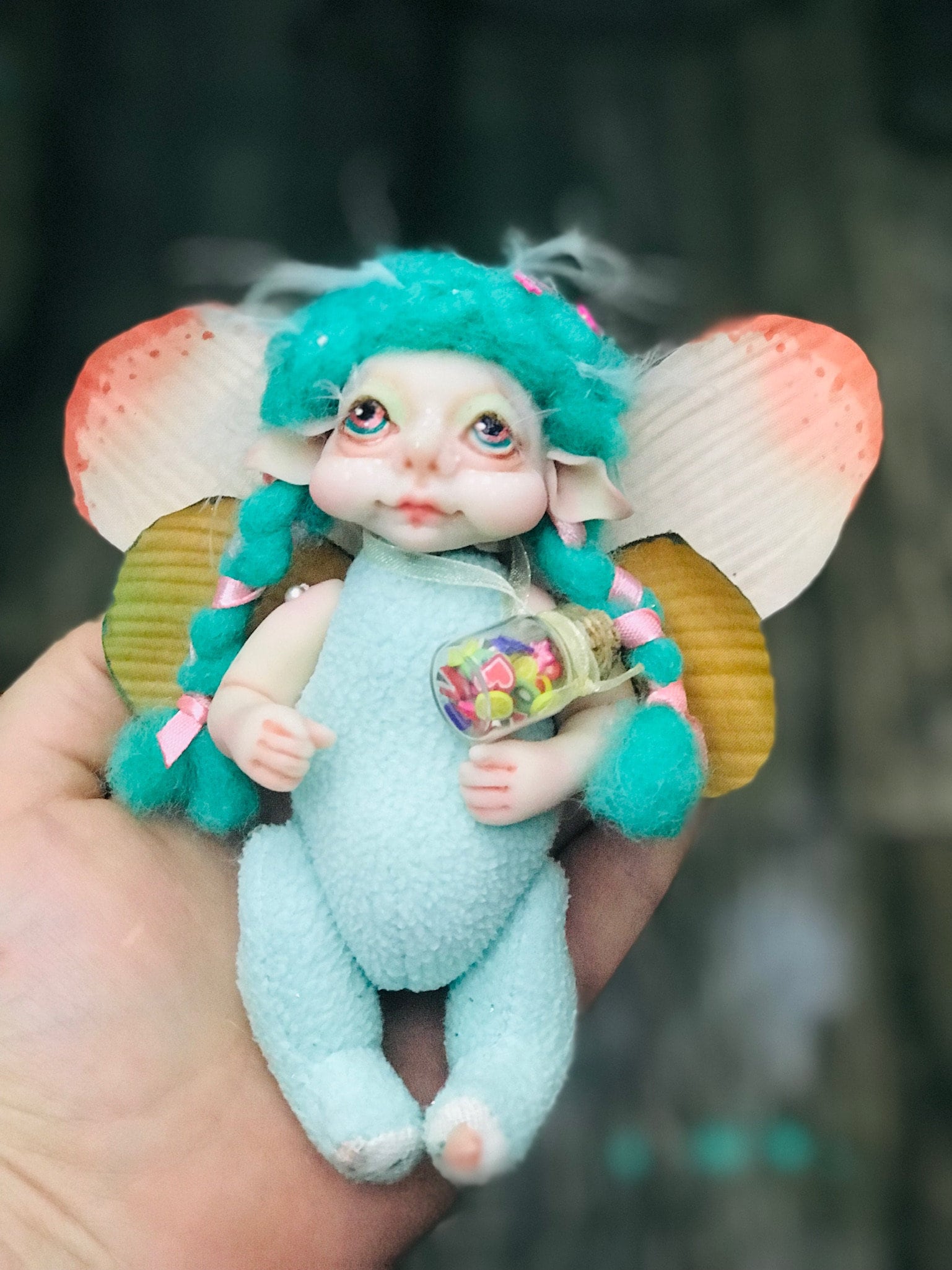 Sweet Candy Elf - Mini Elf Doll - Ooak - Fantasy - Polymer Clay - Fairy ...
