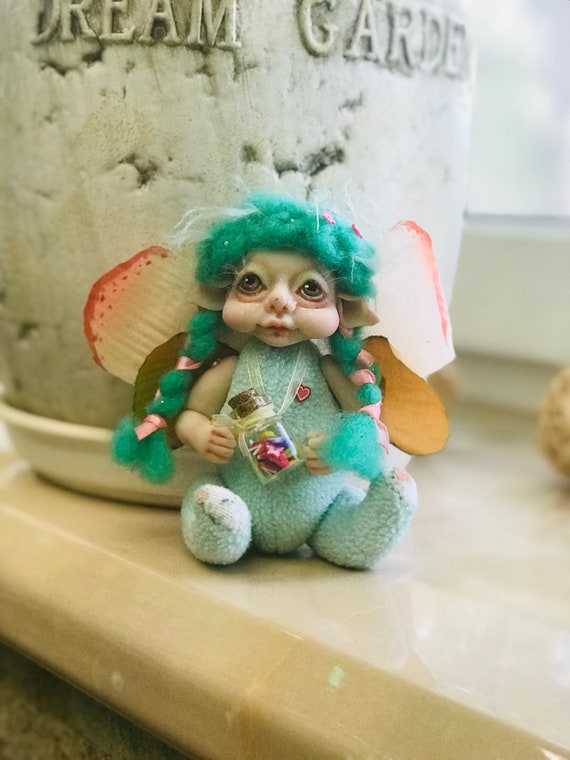 Sweet Candy Elf Mini Elf Doll Ooak Fantasy Polymer | Etsy