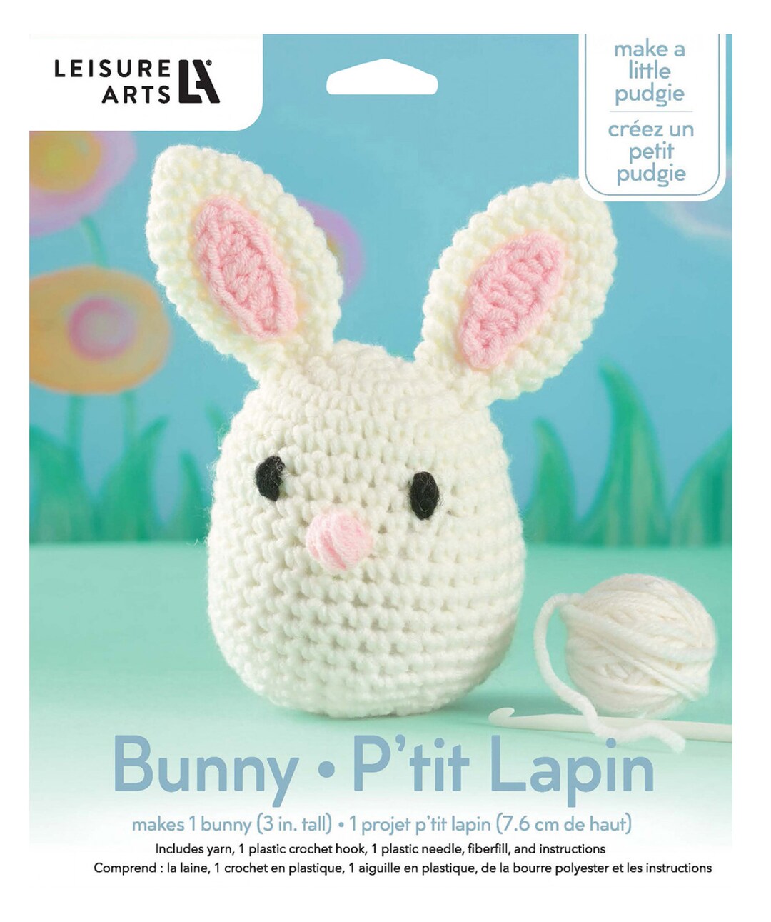 Leisure Arts Basil Bunny Crochet Pudgies Kit 57013 - Etsy