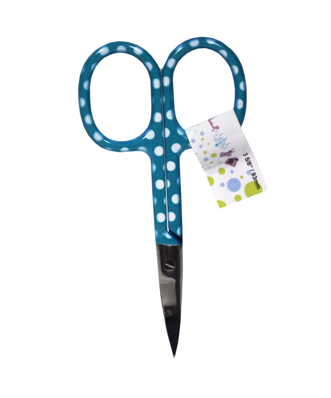 Curved Tip Bright Dots Embroidery Scissors Aqua - Etsy