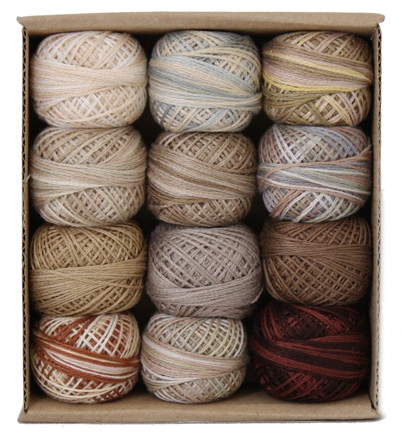 Valdani 3-strand Ball Floss 30yd Beige and Brown 12 Colors - Etsy