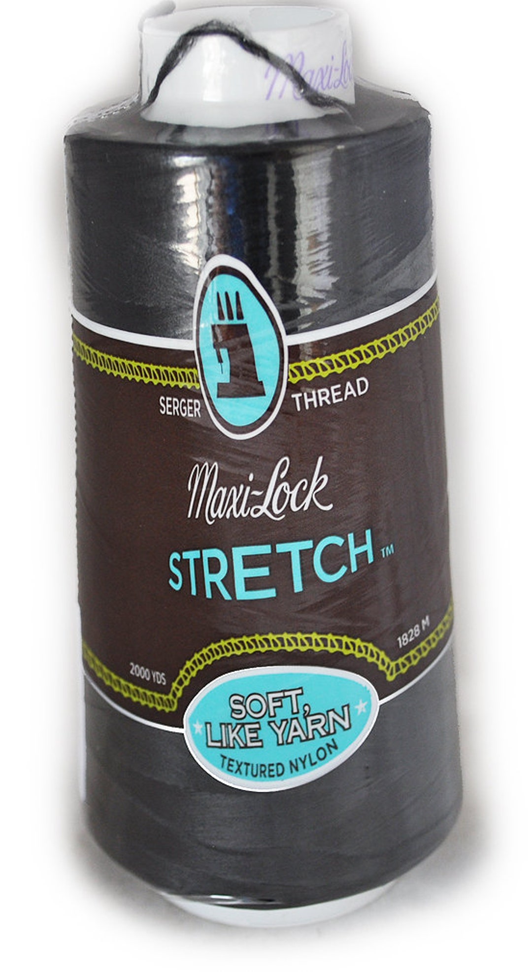 A&E Maxi Lock Stretch Textured Nylon Black Serger Thread MWN-32002 - Etsy
