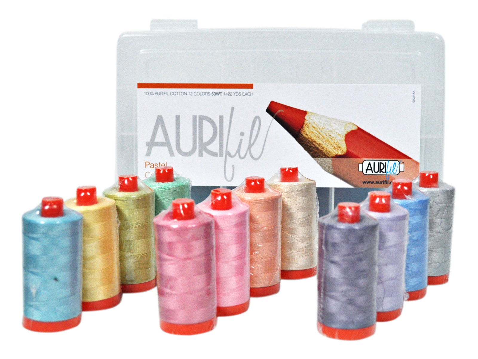 Aurifil Home Collection Pastel 12 Large Spools 50wt - Etsy