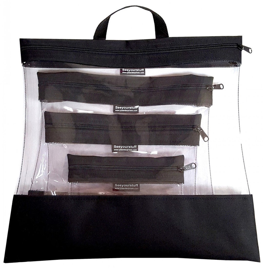See Your Stuff the Clear Storage Bag Black - Etsy