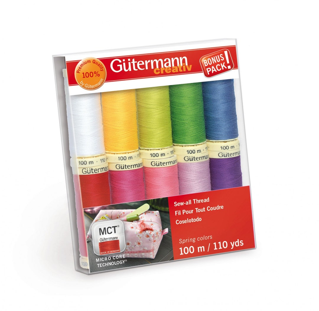 Gutermann Sew-all Thread 10 Spools 10 Colors 100m Spring - Etsy