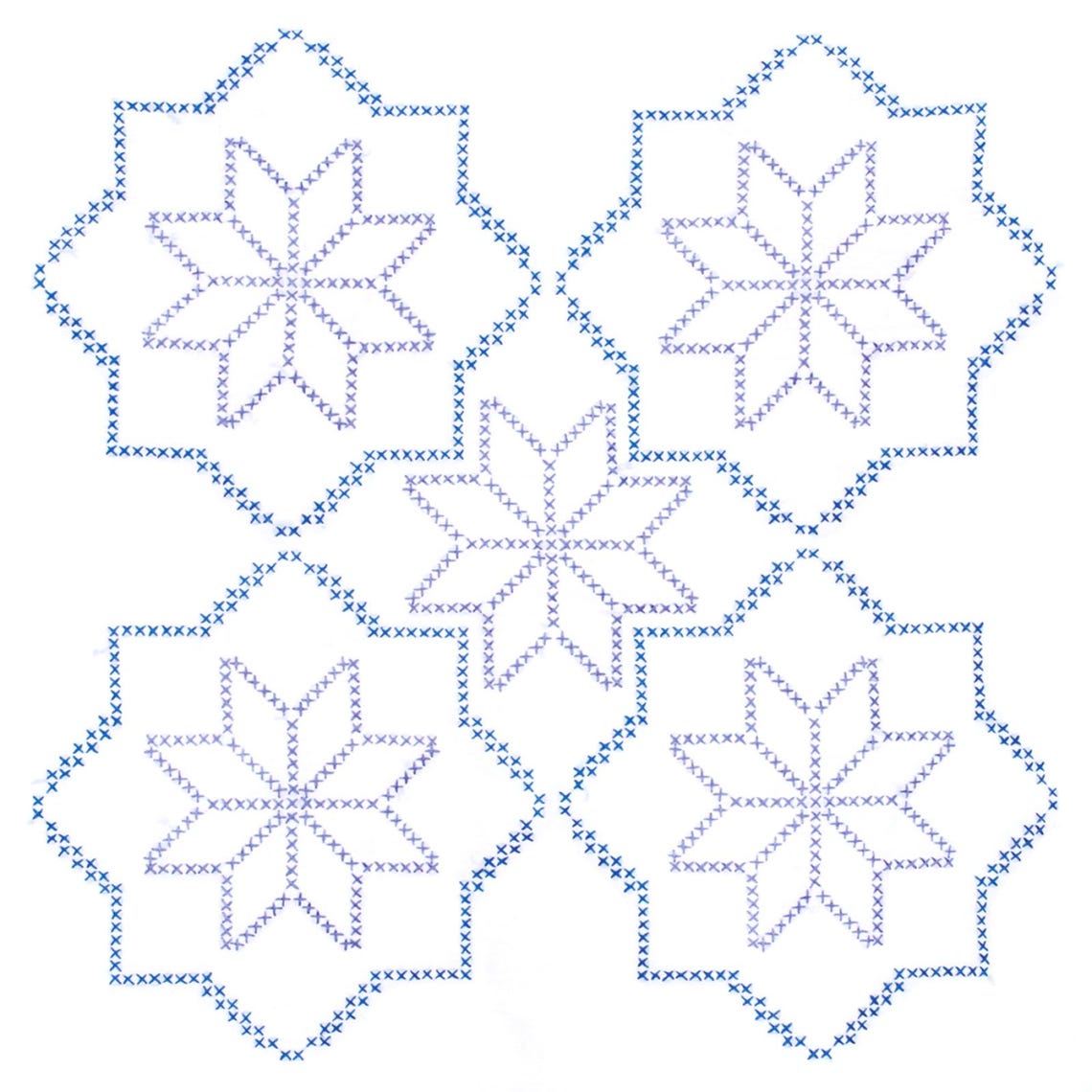 Jack Dempsey Needle Art XX Star 18 Inch Quilt Blocks - Etsy
