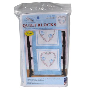 Jack Dempsey Needle Art Love Birds 18 Inch Quilt Blocks - Etsy