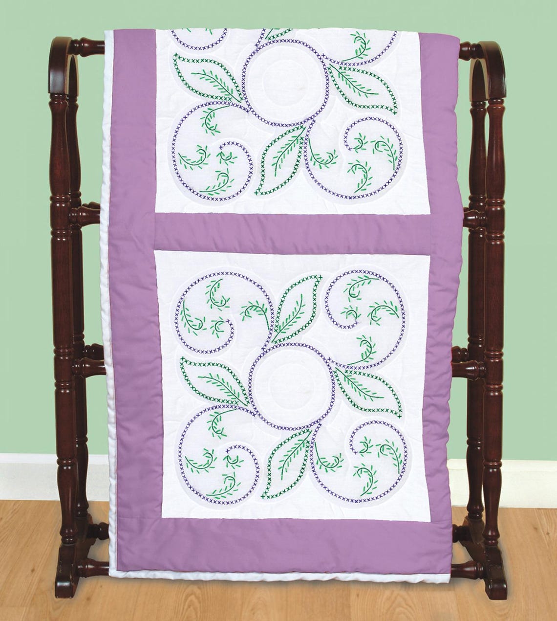 Jack Dempsey Needle Art Swirls 18 Inch Quilt Blocks - Etsy