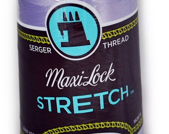A&E Maxi Lock Stretch Textured Nylon Black Serger Thread | Etsy