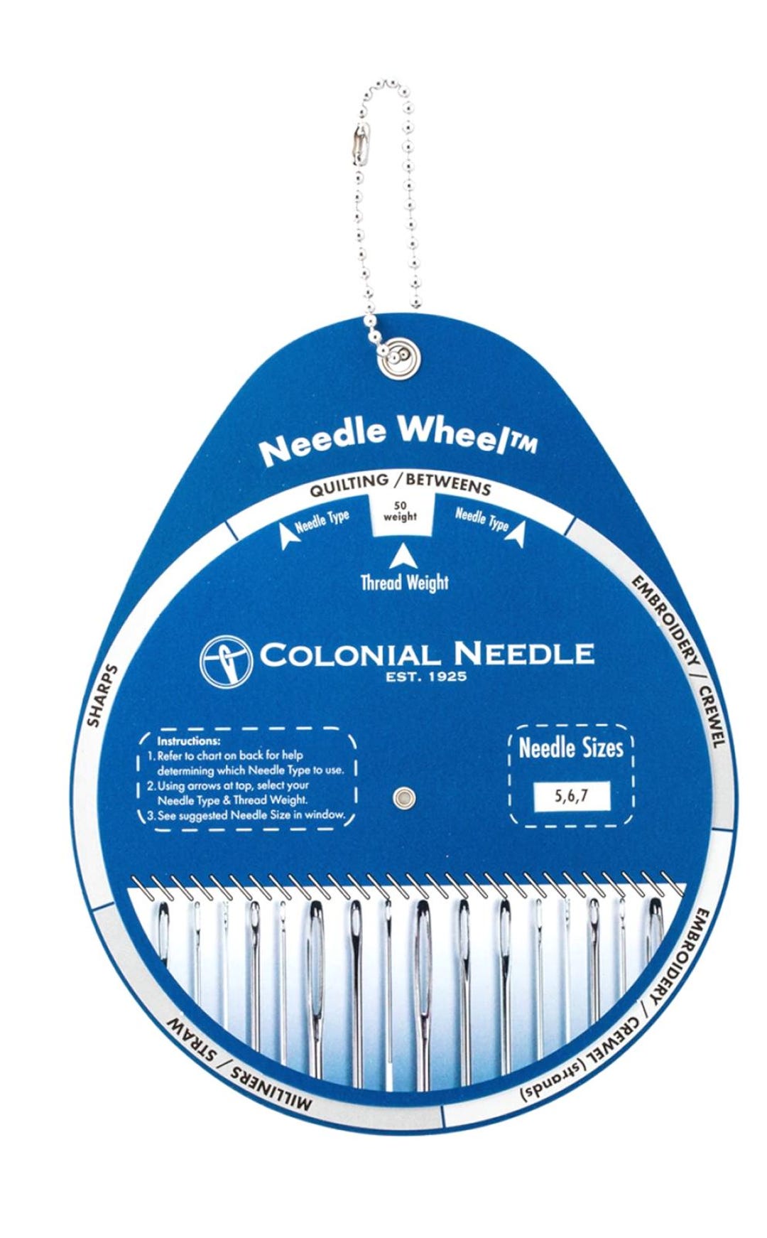 Colonial Needle Wheel Selection Guide Tool CB-NW - Etsy