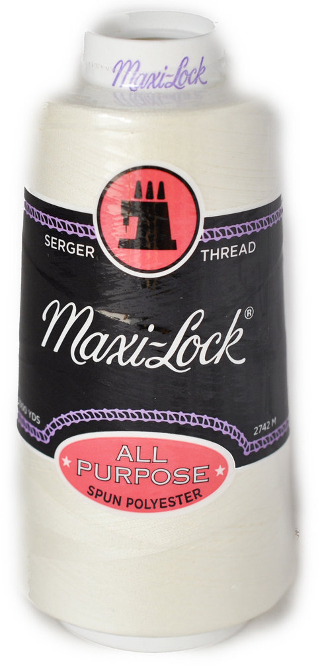 Maxi-lock All Purpose Serger Thread, 3000 Yard Cone, Eggshell MLT-022 ...