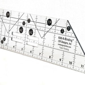 CM Designs Add-a-binding Quilting Ruler - Etsy