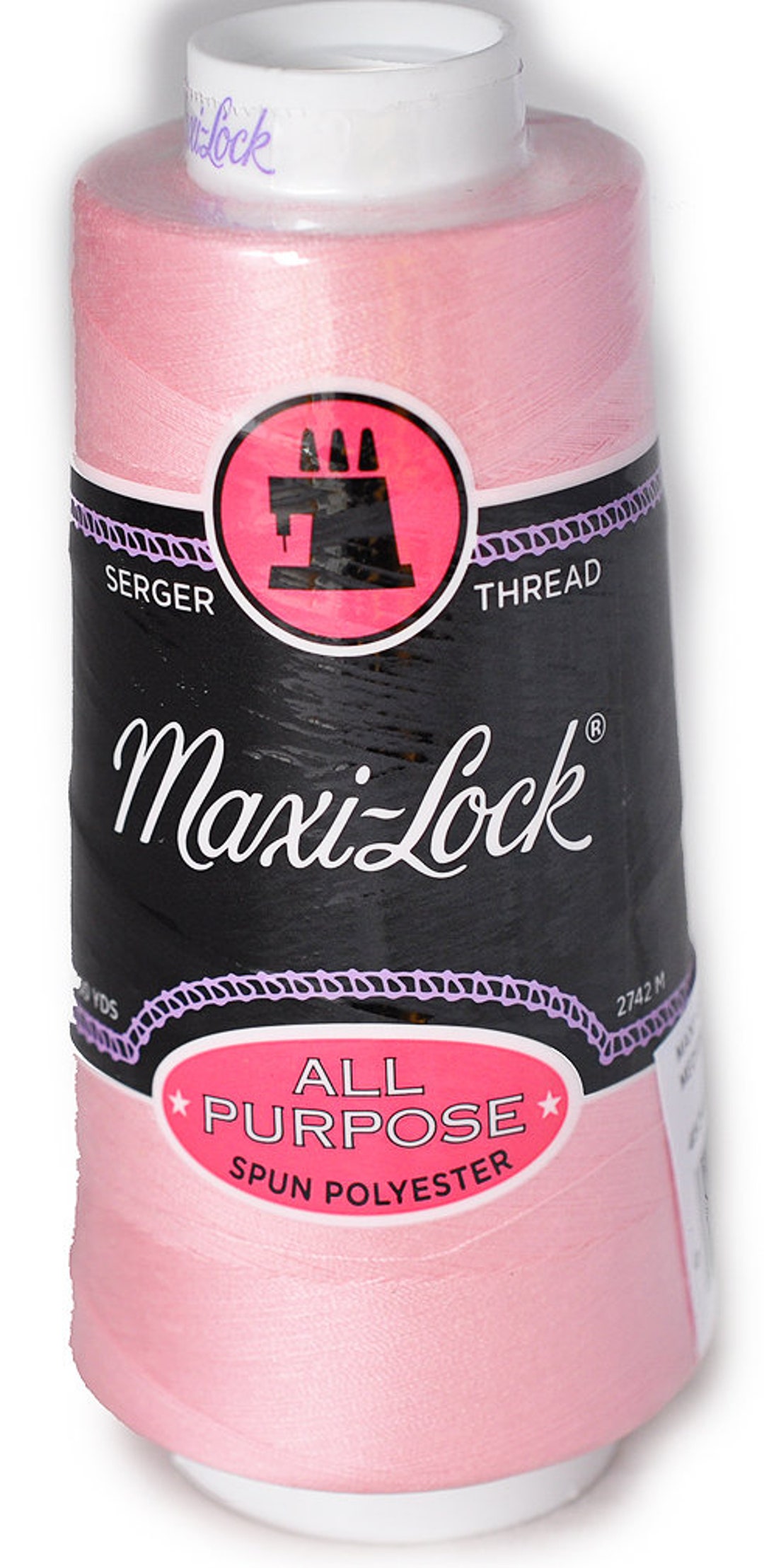 Maxi Lock All Purpose Thread Medium Pink 3000YD Cone MLT-036 - Etsy