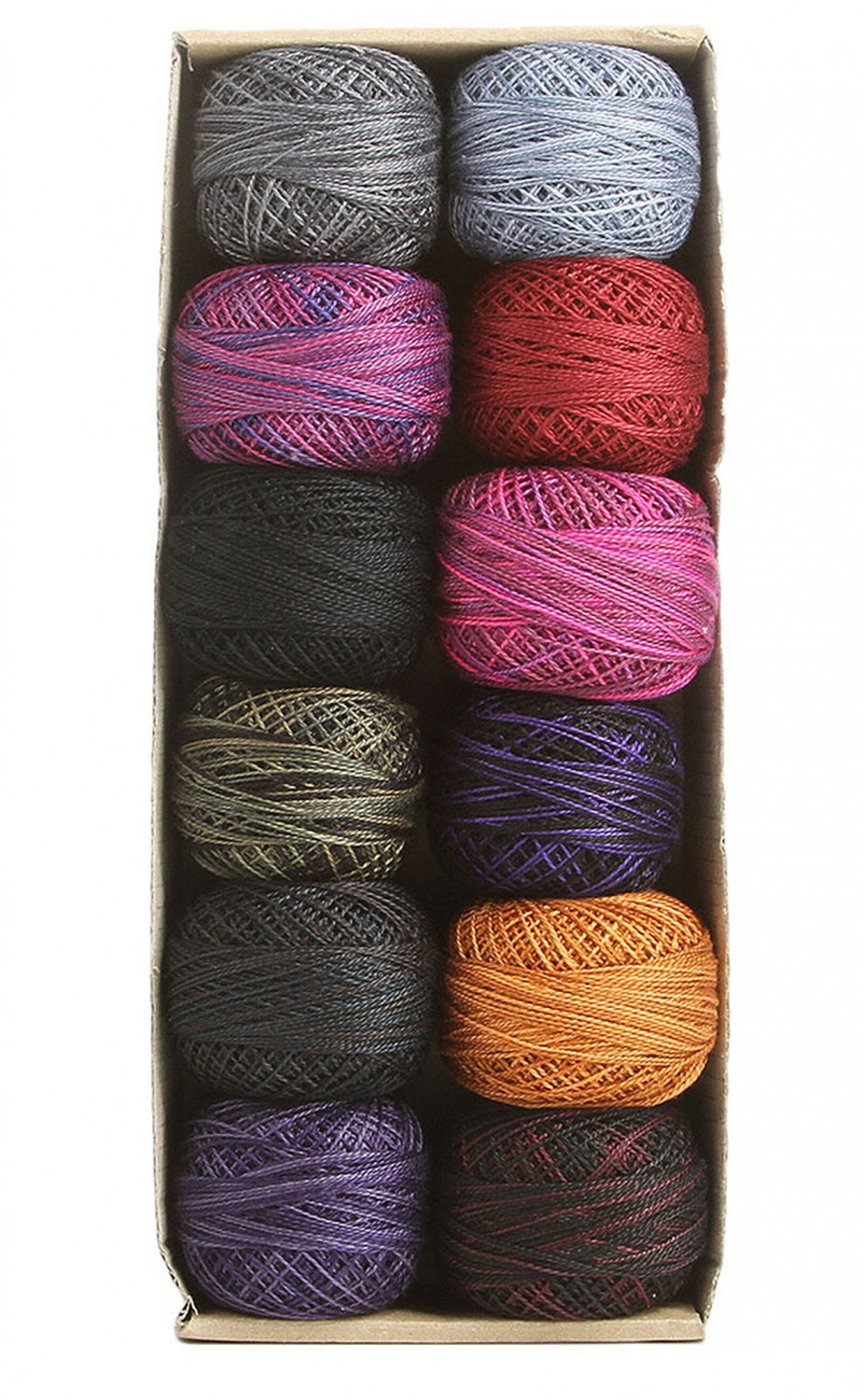 Bola de algodón perlado Valdani Tamaño 12 109yd 12 colores Halloween ...