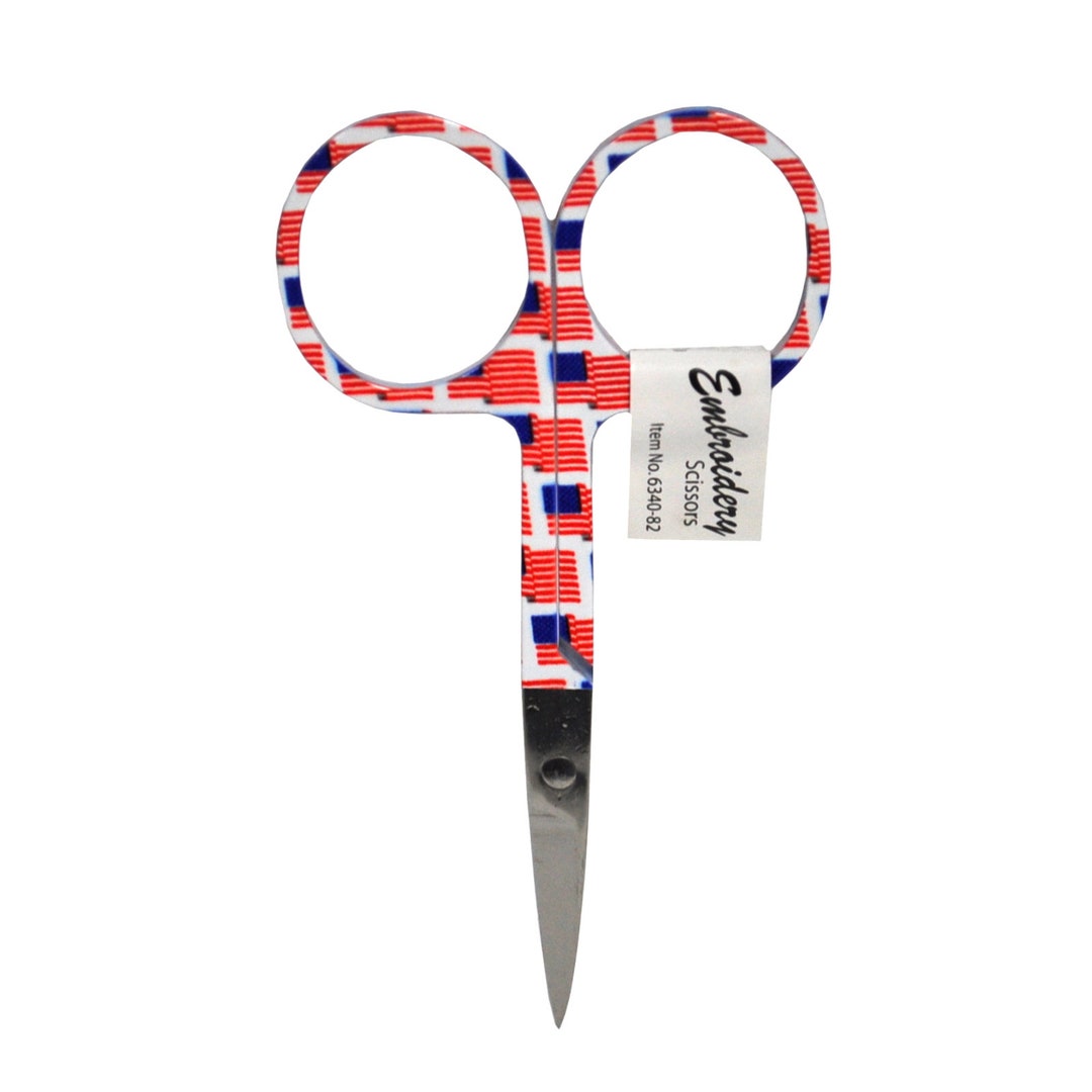 3-3/4 Inch Stars and Stripes Embroidery Scissors American Flag - Etsy