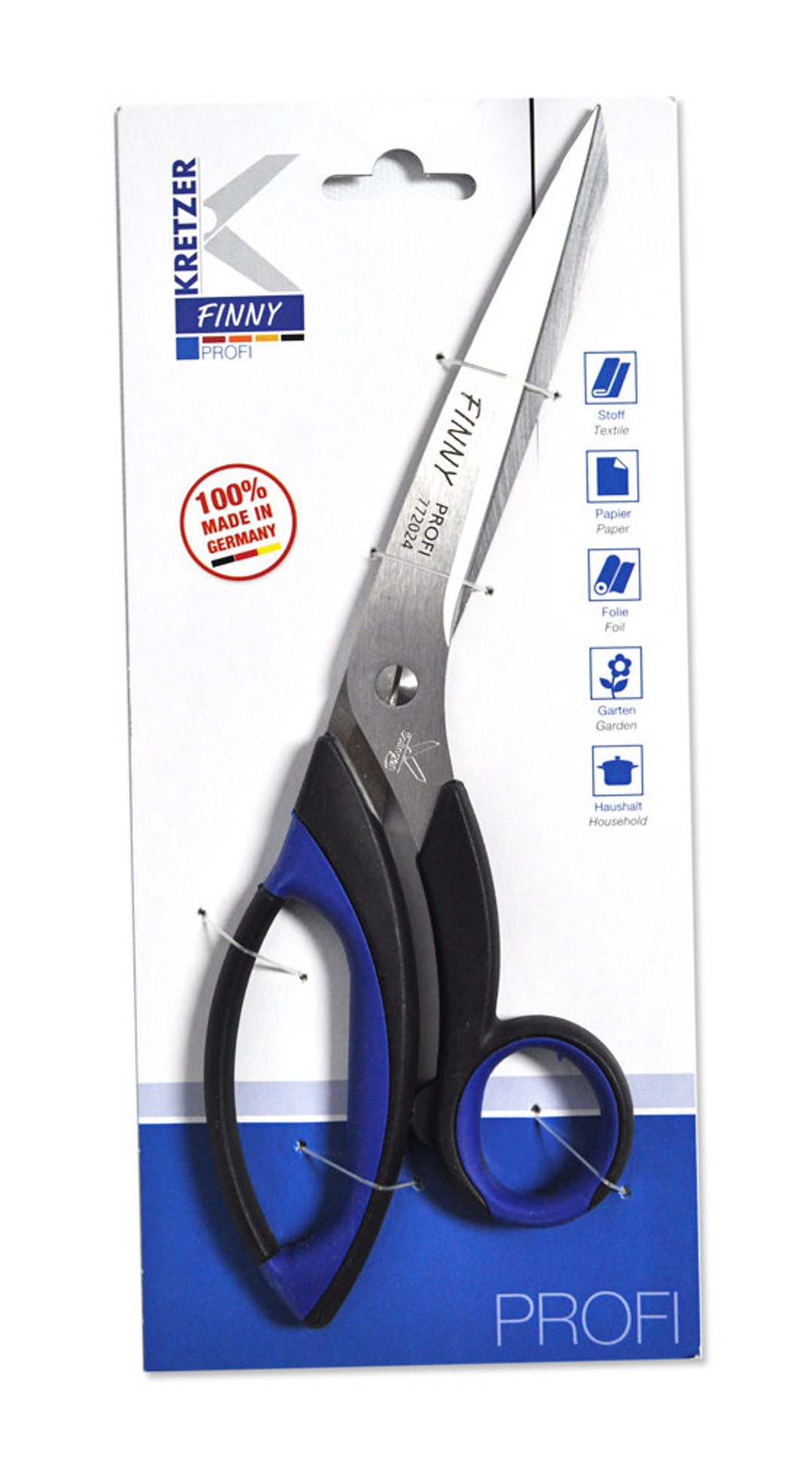 Kretzer Finny Profi 9.5 Inch Bent Handle Scissors - Etsy