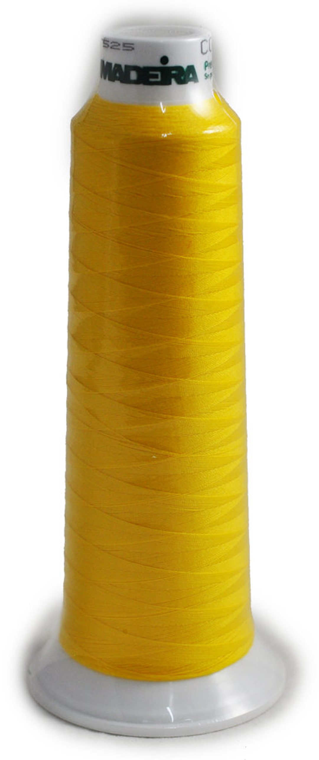 Madeira Poly Yellow 2000YD Serger Thread 91289360 - Etsy
