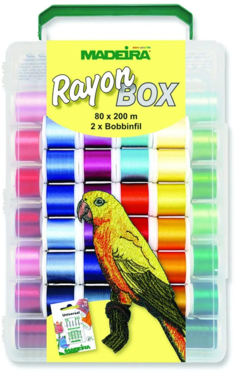 Madeira Incredible Threadable Embroidery Box 80 Rayon Smart Spools ...