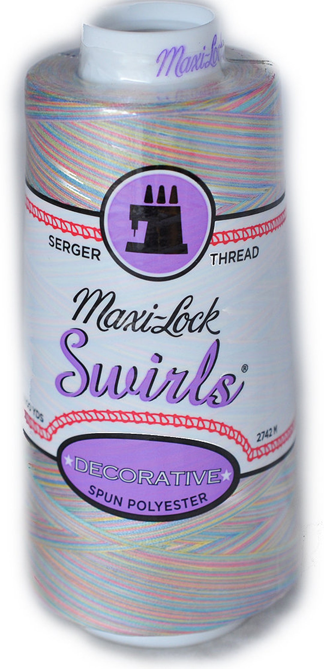 Maxi Lock Swirls Pastel Sprinkles Serger Thread 53-M60 - Etsy