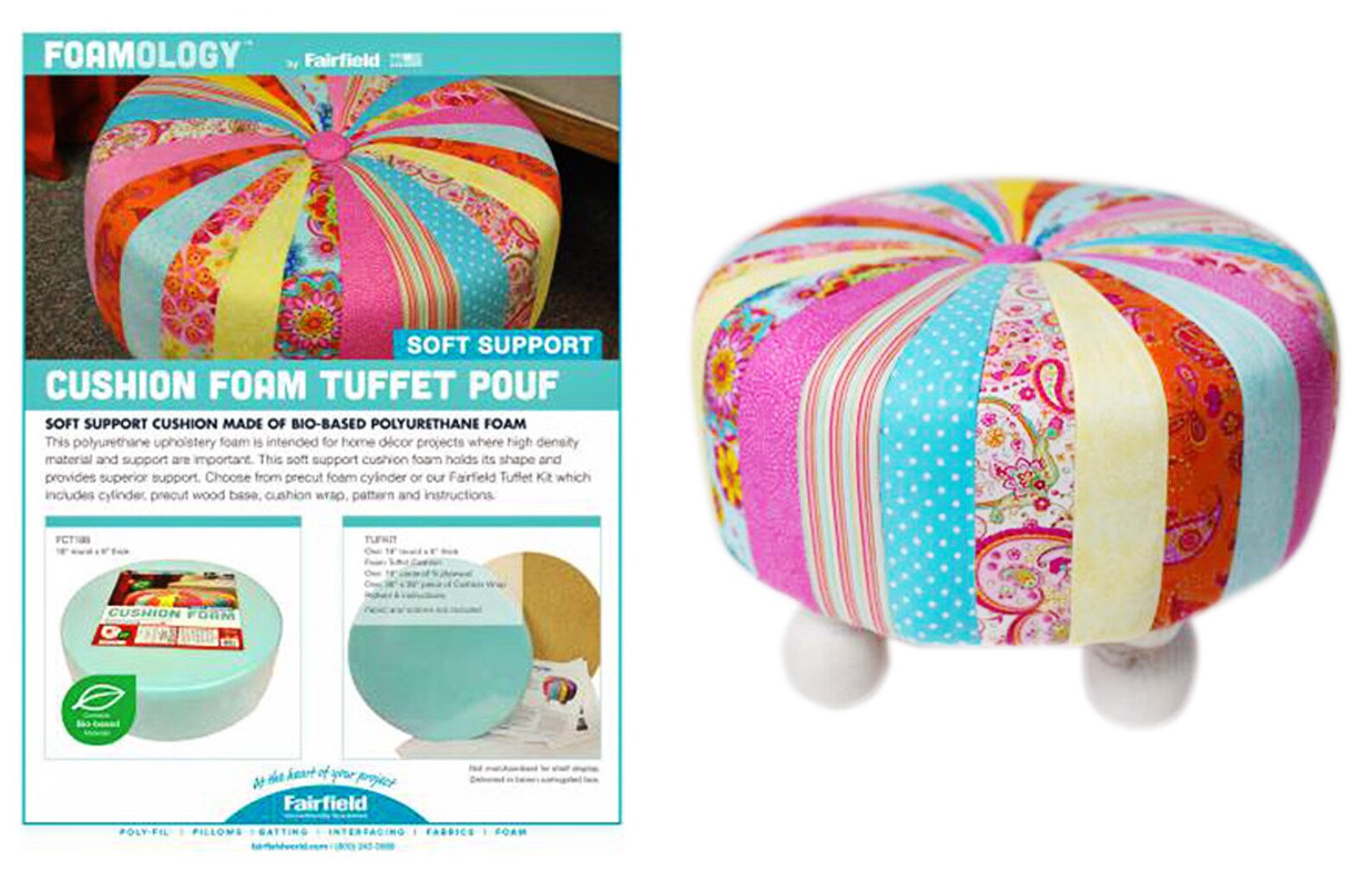 Fairfield Soft Support Cushion Foam Tuffet Kit - Etsy