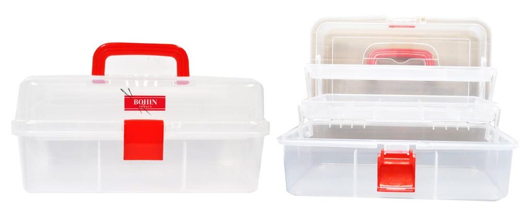 Bohin Double Layer Tray Transparent Plastic Sewing Box - Etsy