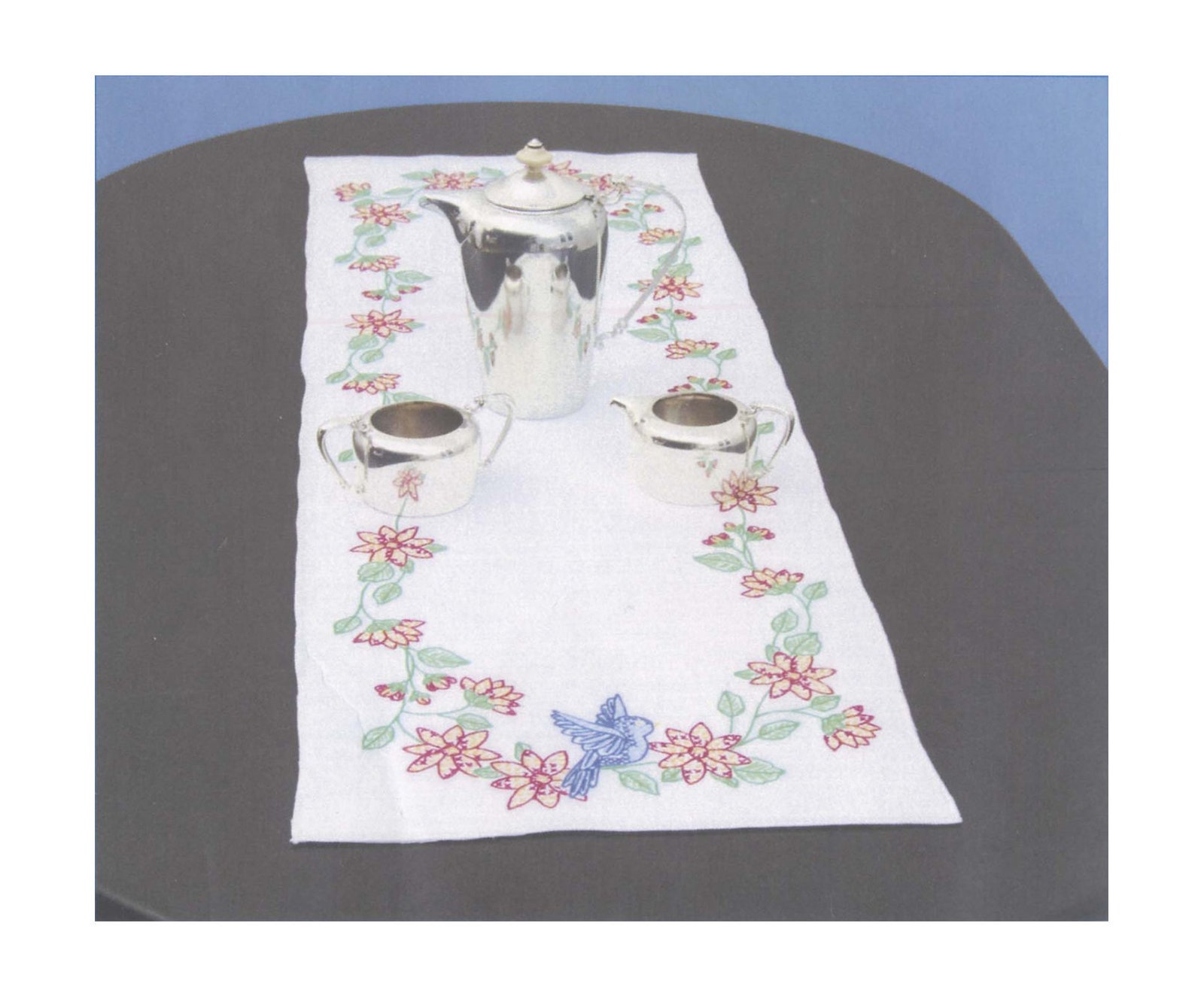 Jack Dempsey Needle Art Birds Table Runner - Etsy