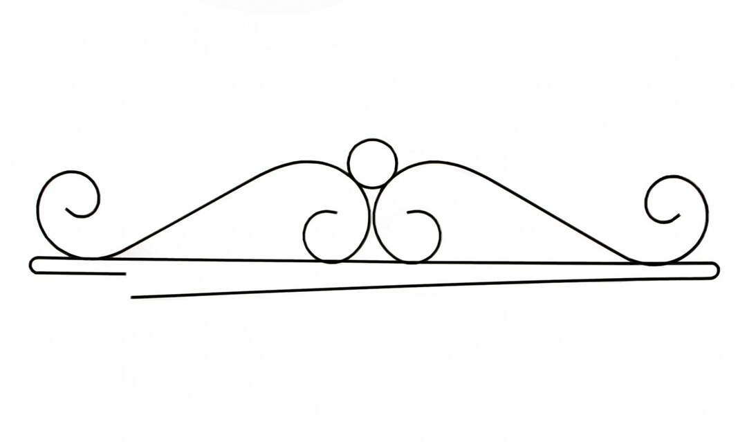 Classic Motifs 36 Inch Wire Scroll Split Bottom Craft Holder - Etsy