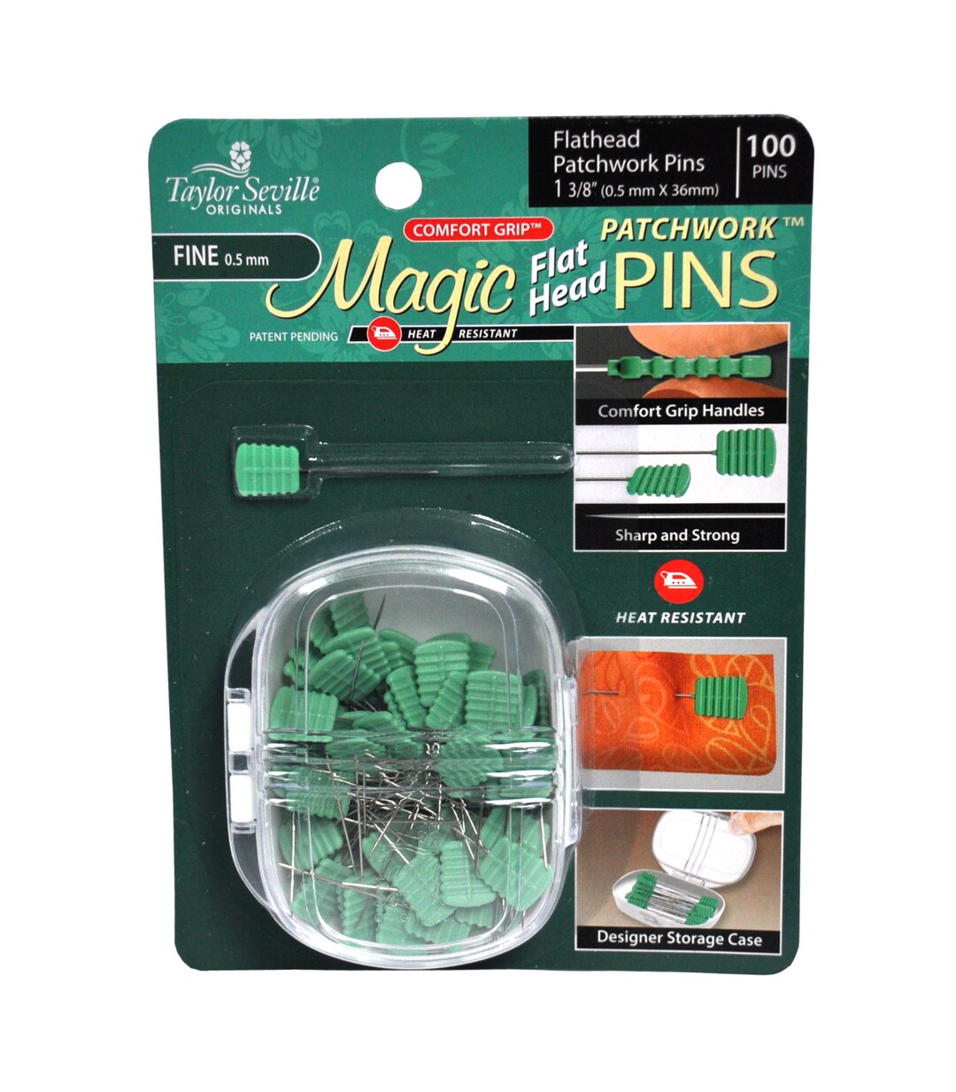 Taylor Seville Magic Pins Flathead Patchwork Fine 100pc - Etsy
