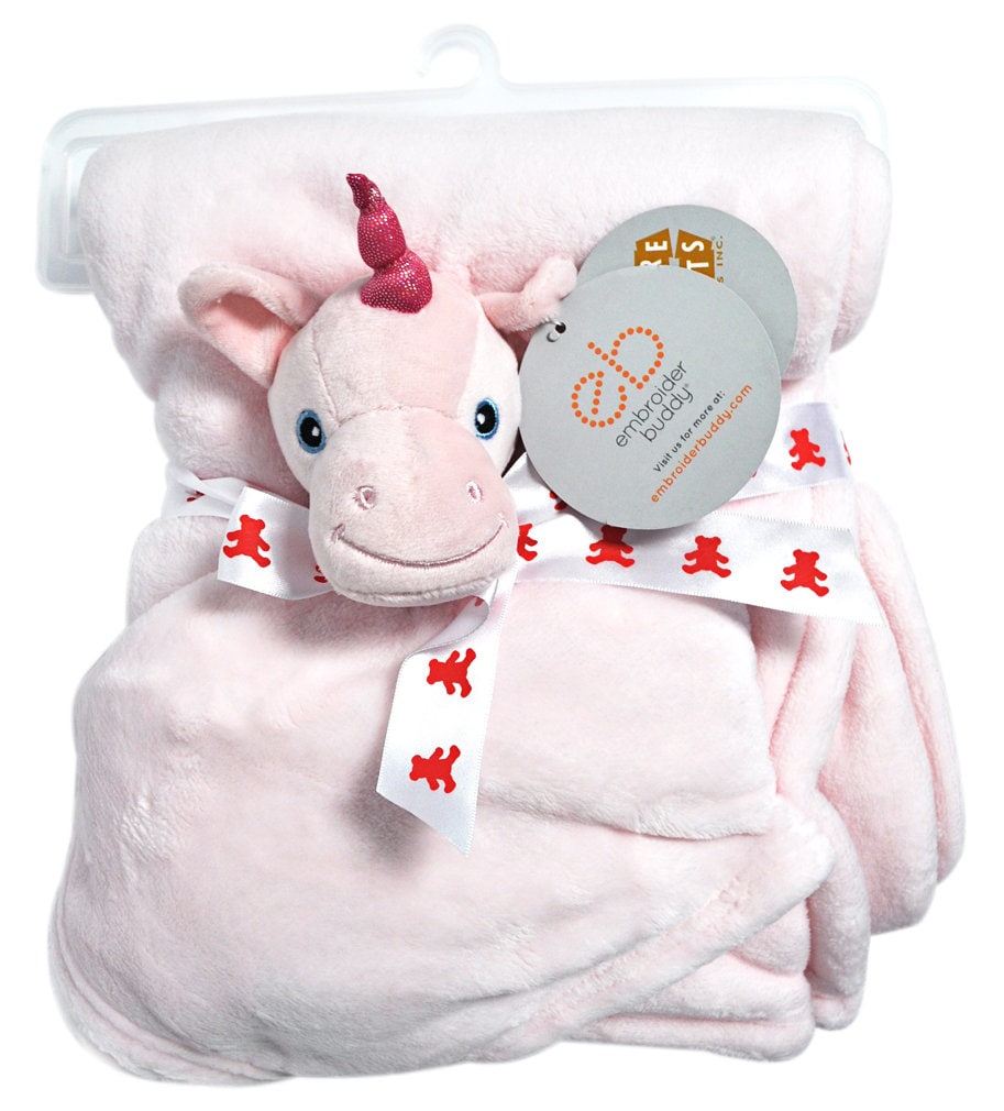 Embroidery Buddy Unicorn Blankey Buddy Set - Etsy