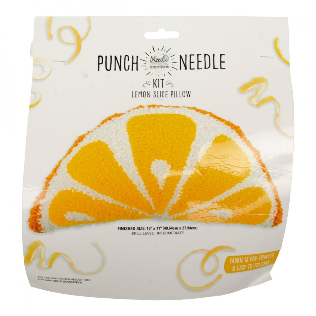 Needle Creations Lemon Slice Pillow Punch Needle Kit - Etsy