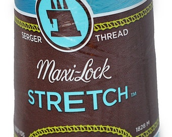 A&E Maxi Lock Stretch Textured Nylon Black Serger Thread | Etsy