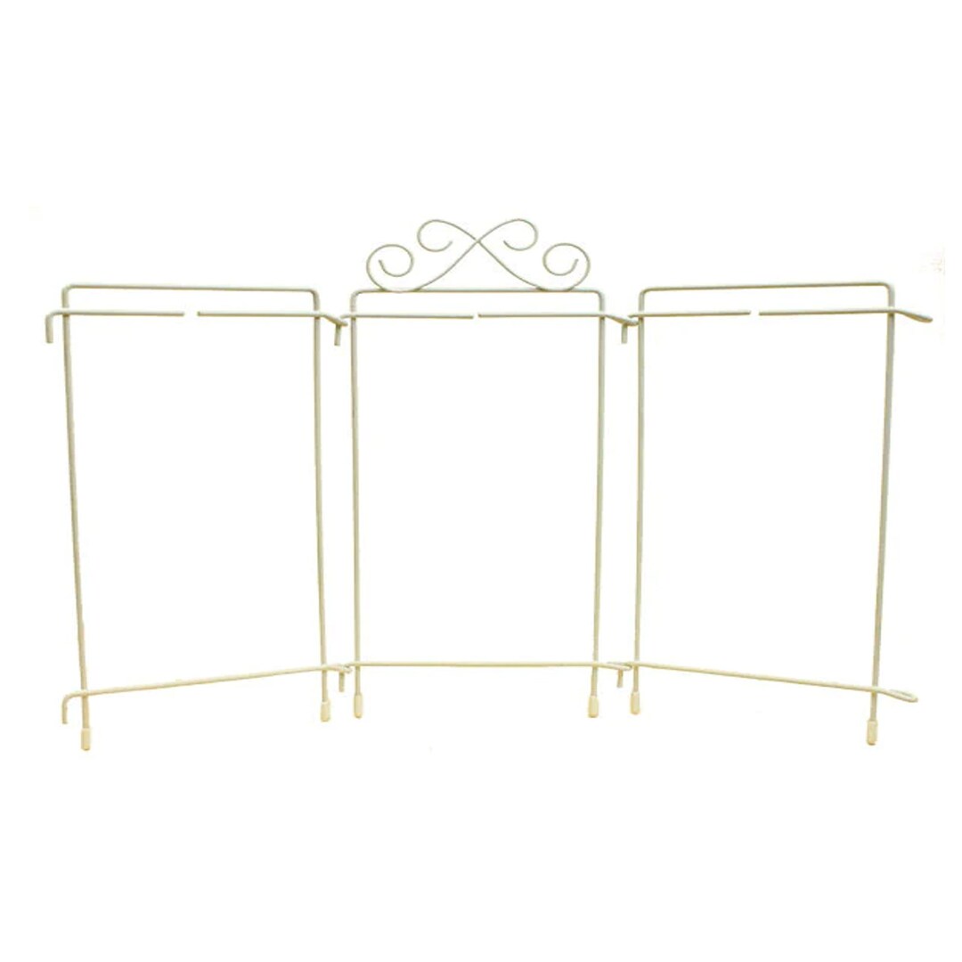 Classic Motifs 4 Inch X 9 Inch White Table Top Tri-stand Craft Hanger ...