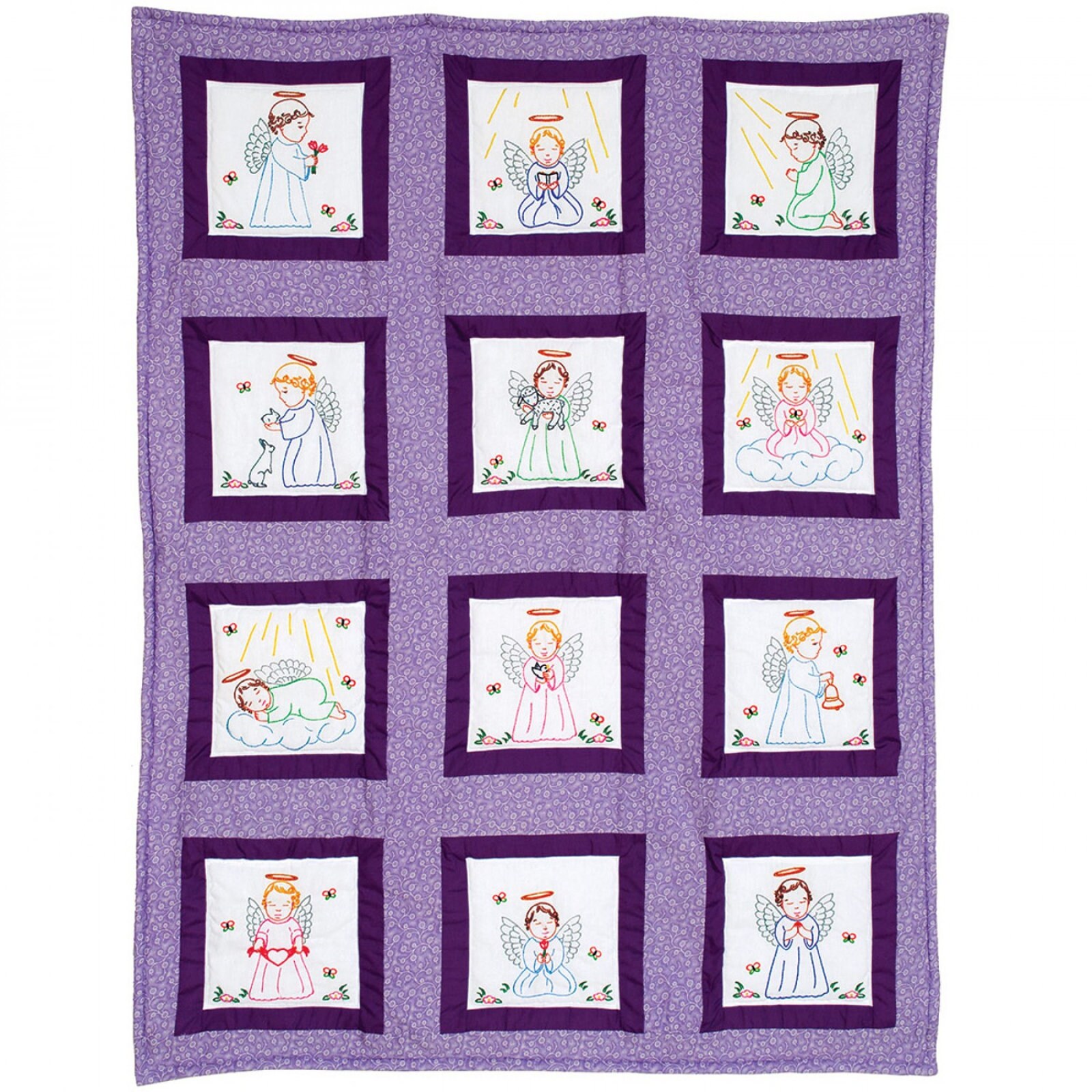 Jack Dempsey Needle Art Precious Angel 9in Quilt Blocks - Etsy