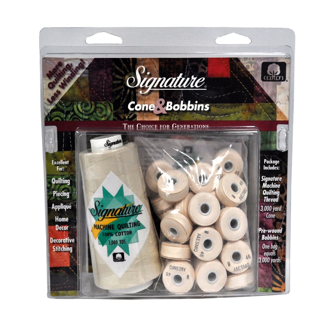 Signature Cone and M Style Bobbin Thread Set Parchment - Etsy