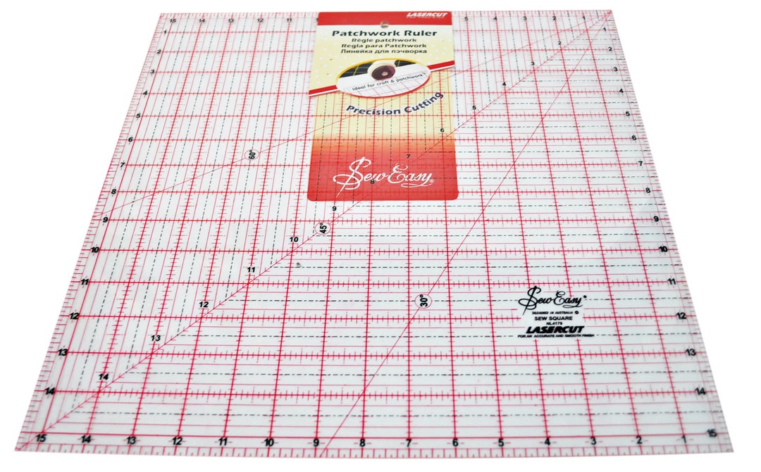 Sew Easy 15.5 X 15.5 Square Patchwork Ruler NL4179 - Etsy