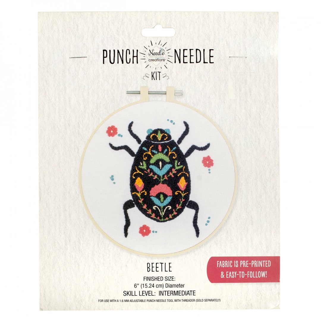 Needle Creations Beetle 6 Inch Punch Needle Kit - Etsy