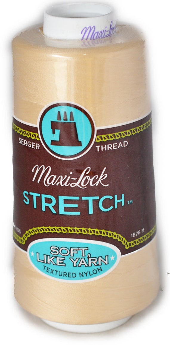 A&E Maxi Lock Stretch Textured Nylon Natural Serger Thread - Etsy