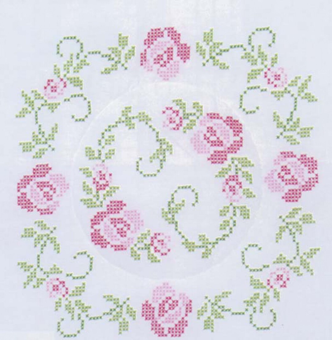 Jack Dempsey Needle Art XX Circle of Roses Quilt Blocks - Etsy