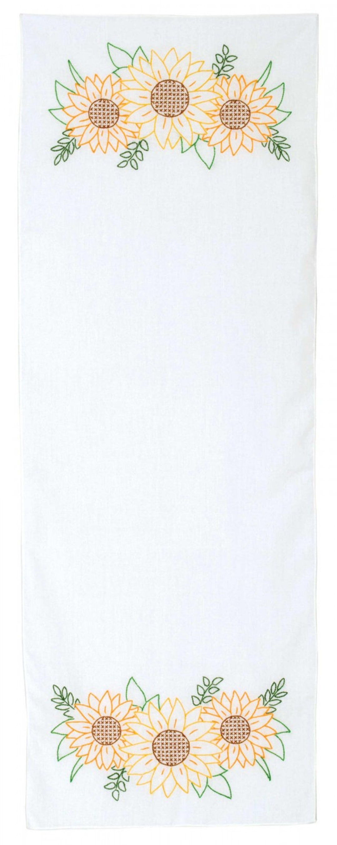 Jack Dempsey Needle Art Golden Sunflowers Table Runner - Etsy