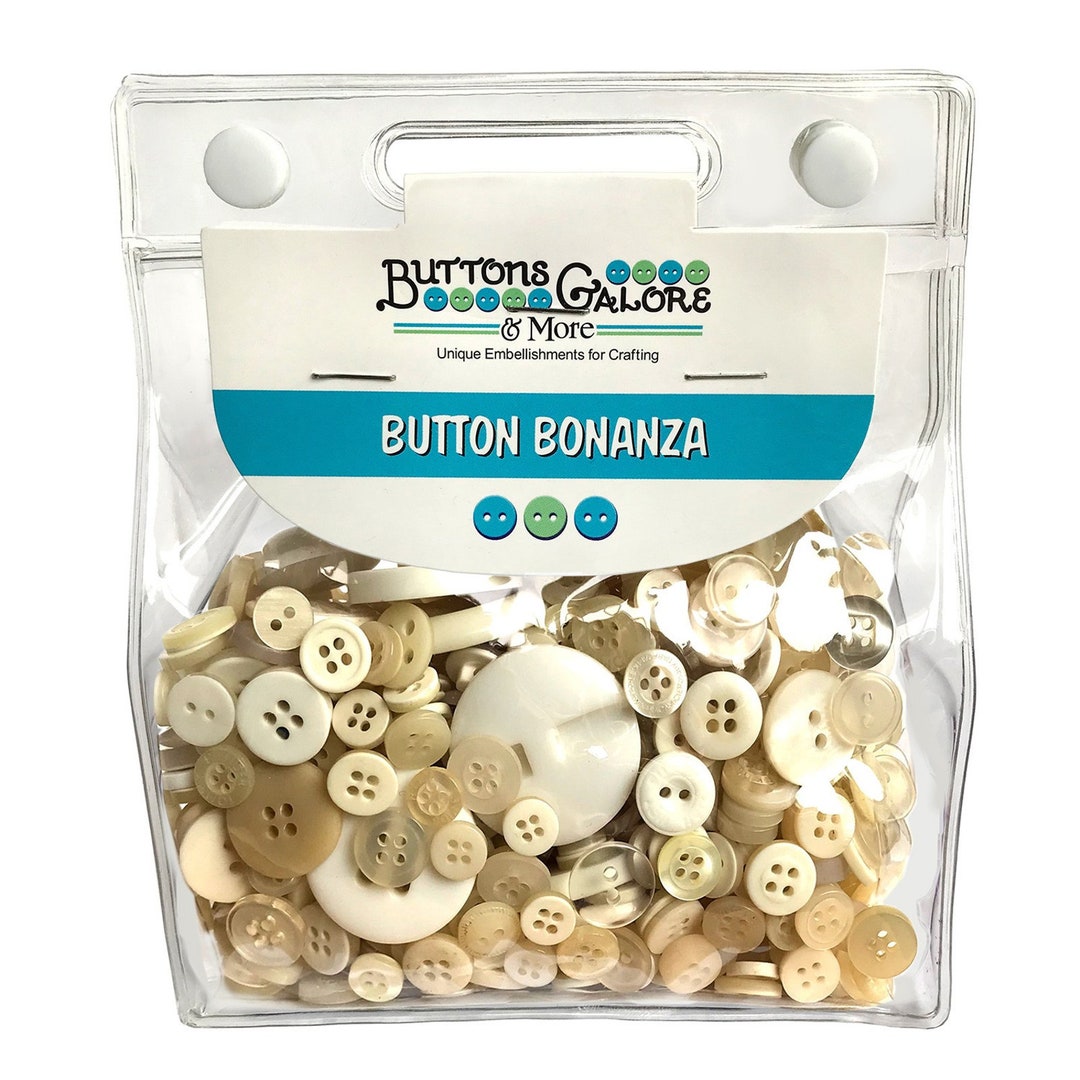 Buttons Galore Button Grab Bag Bonanza Collection Ivory - Etsy