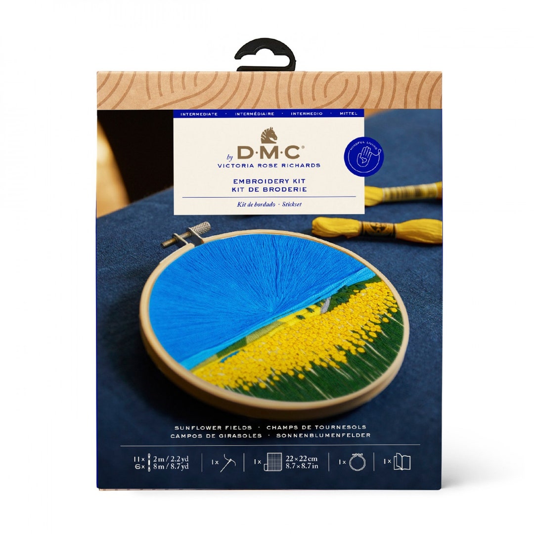 DMC Sunflower Fields Embroidery Kit TB195 - Etsy