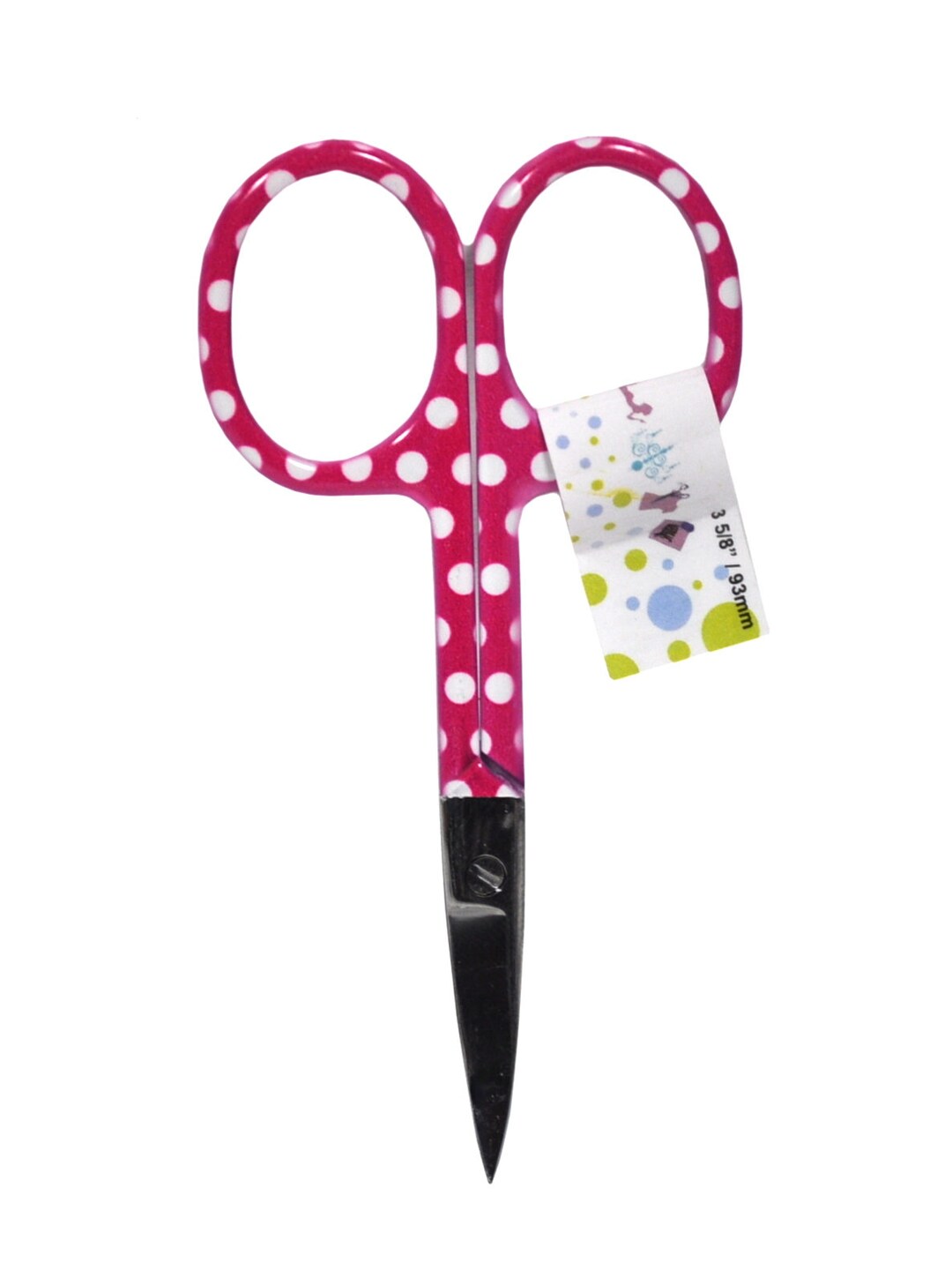 Curved Tip Bright Dots Embroidery Scissors Pink - Etsy