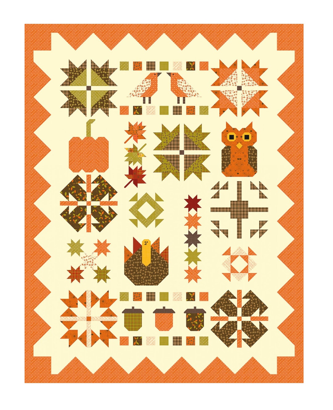 Riley Blake Designs Fabulous Fall Quilt Kit 48in X 59in - Etsy