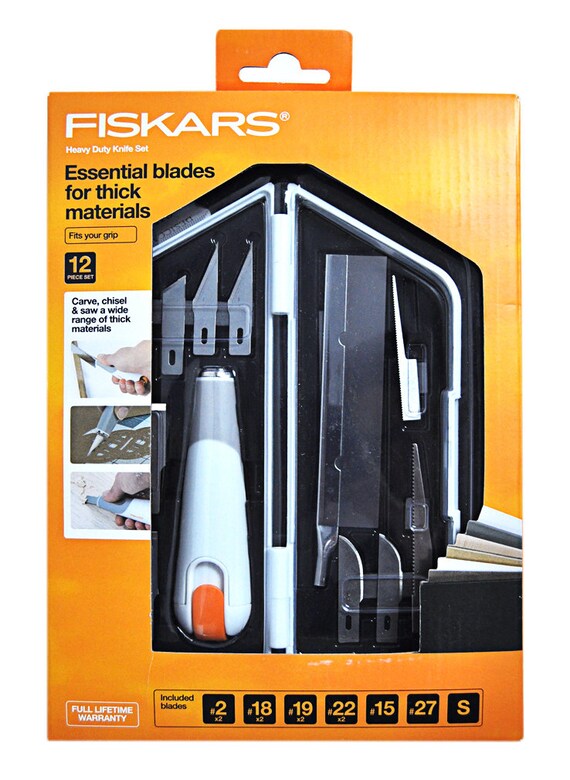 Fiskars Heavy-Duty Easy Change Detail Knife Set 11 Blades | Etsy