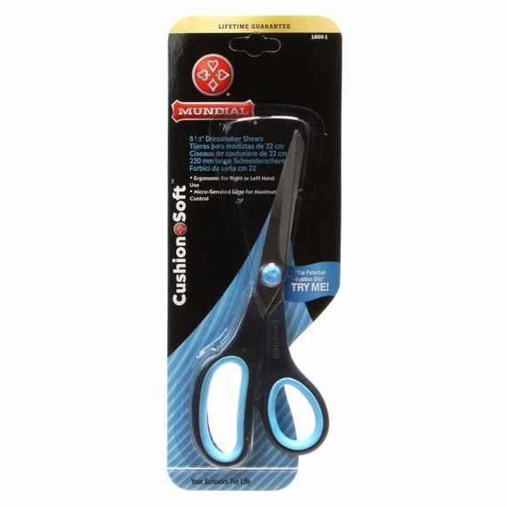 Mundial 8 Inch Cushion Soft Scissors Navy and Light Blue - Etsy