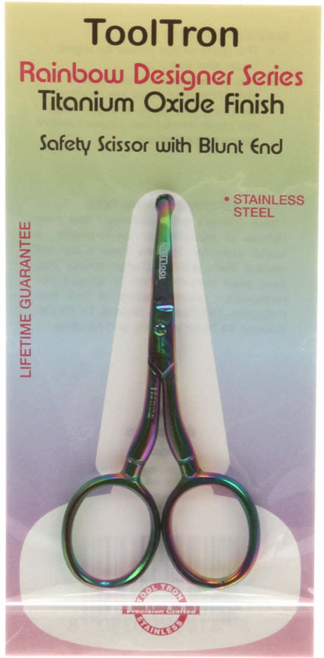 Tooltron 3 1/2 Inch Rainbow Curved Safety Scissors With Blunt End - Etsy
