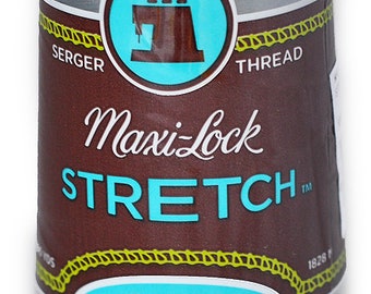 A&E Maxi Lock Stretch Textured Nylon Black Serger Thread | Etsy