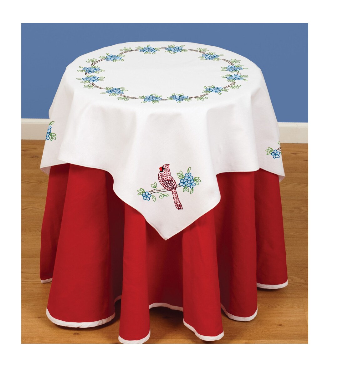 Jack Dempsey Needle Art Cardinal Table Topper - Etsy