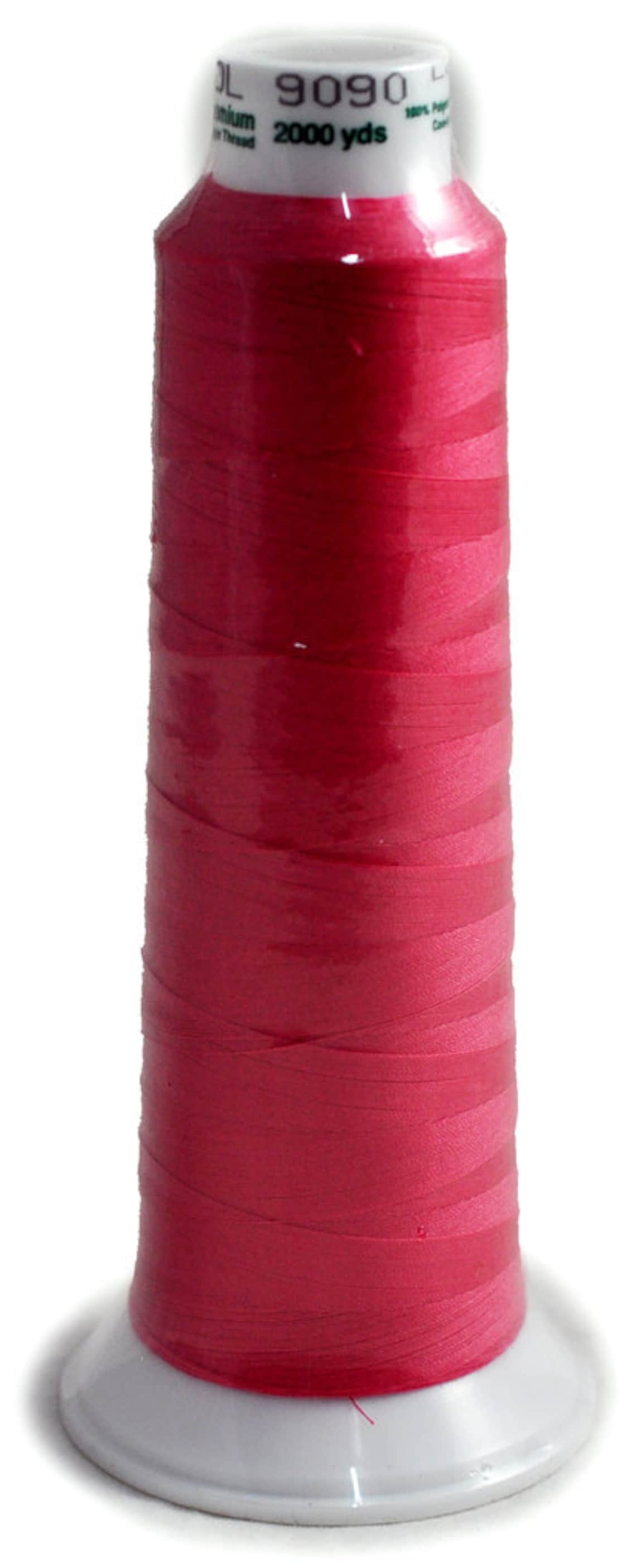 Madeira Poly Dark Pink 2000 YD Serger Thread 91289090 - Etsy