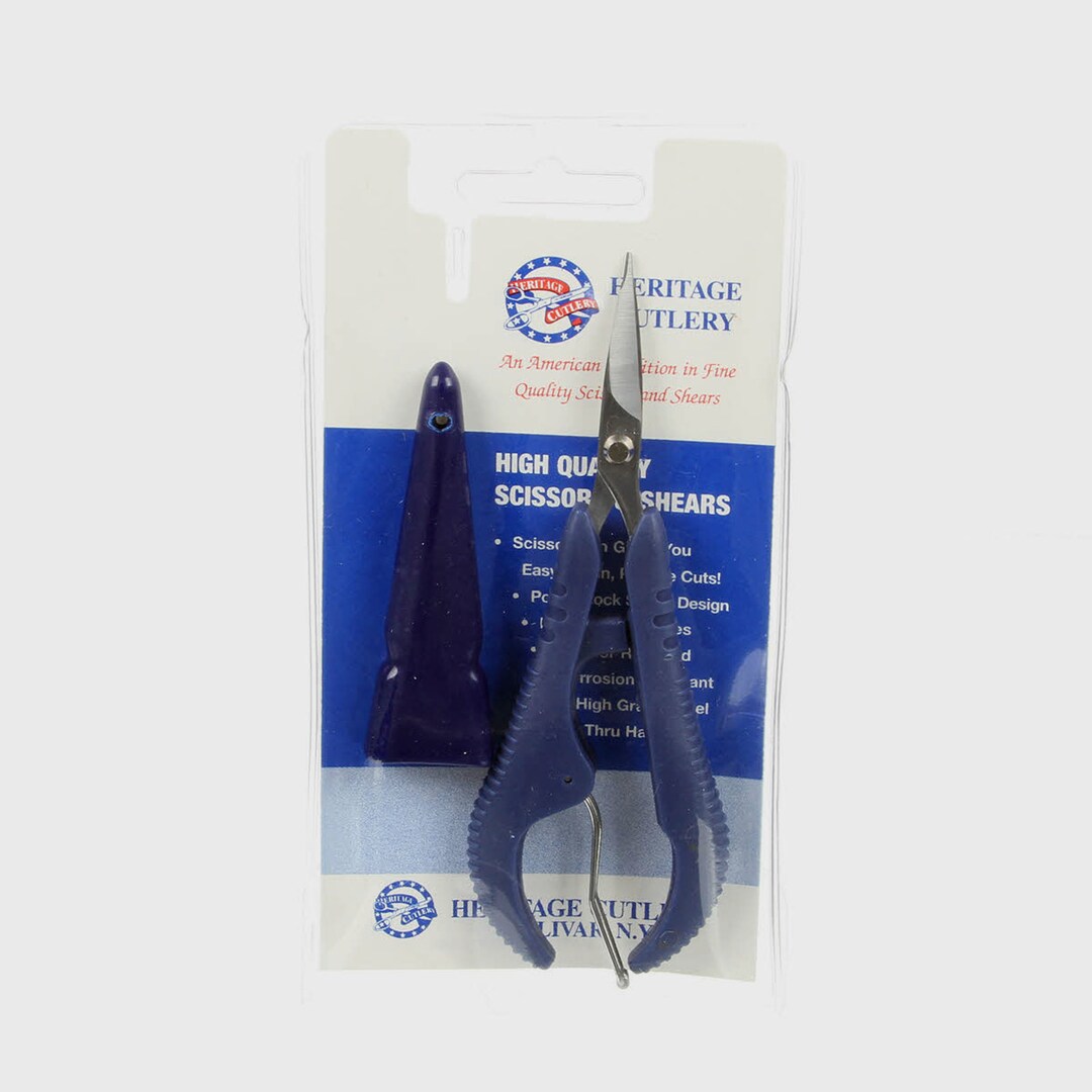 Heritage Cutlery 5 Inch Spring Loaded Embroidery Nipper With Curved ...